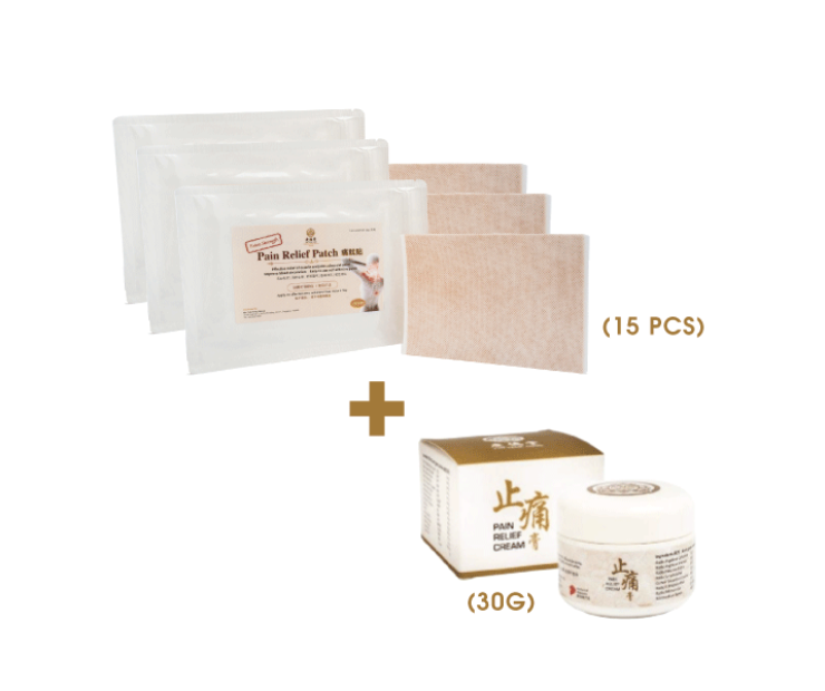 3X Pain Relief Patch (15-pc) + 1X Pain Relief Cream – Kin Teck Tong TCM